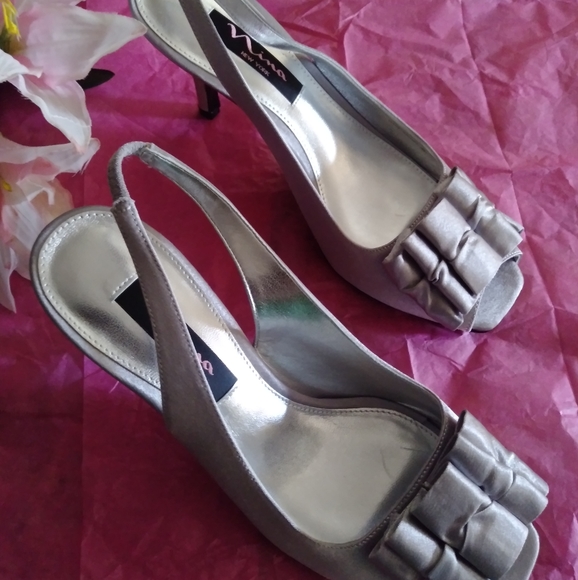 Nina | Shoes | Satin Dress Heels | Poshmark